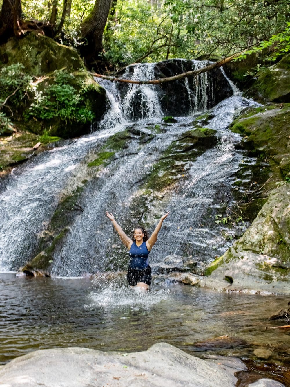 Thorps Creek Falls: An Easy To Reach WaterFall in NC - NC Eat & Play
